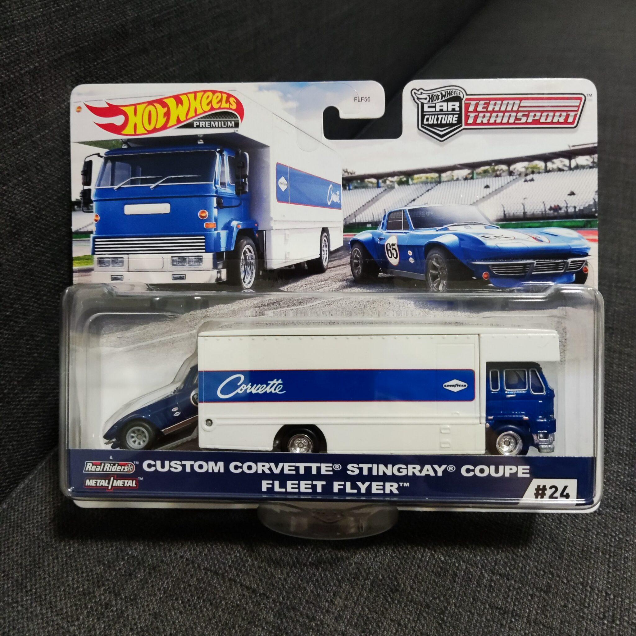 Hot Wheels Corvette Stingray Team Transport Fleet Flyer – Vancity Diecast